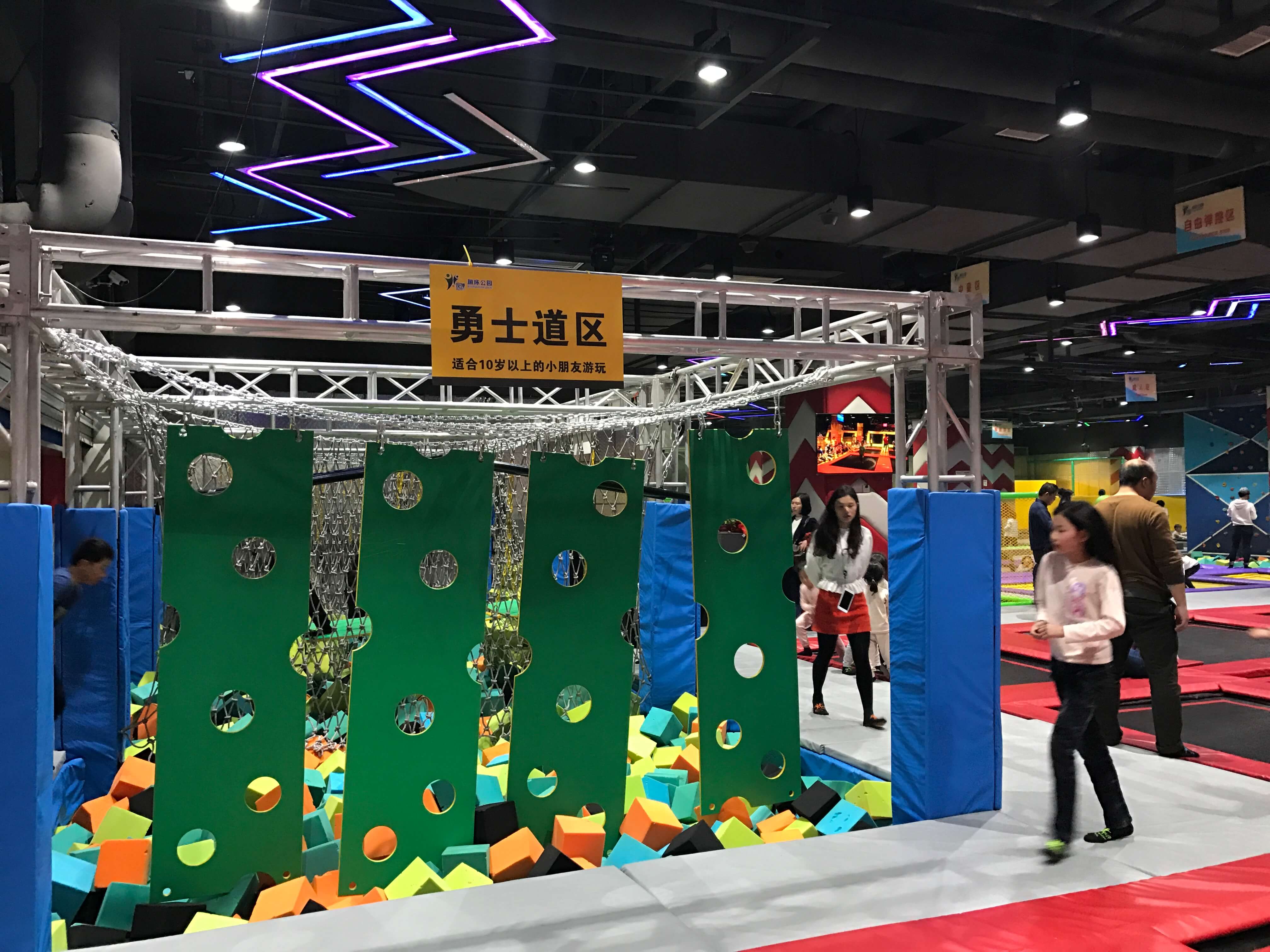 Custom Ninja Warrior Course with Foam Pit - Buy ninja warrior course ...