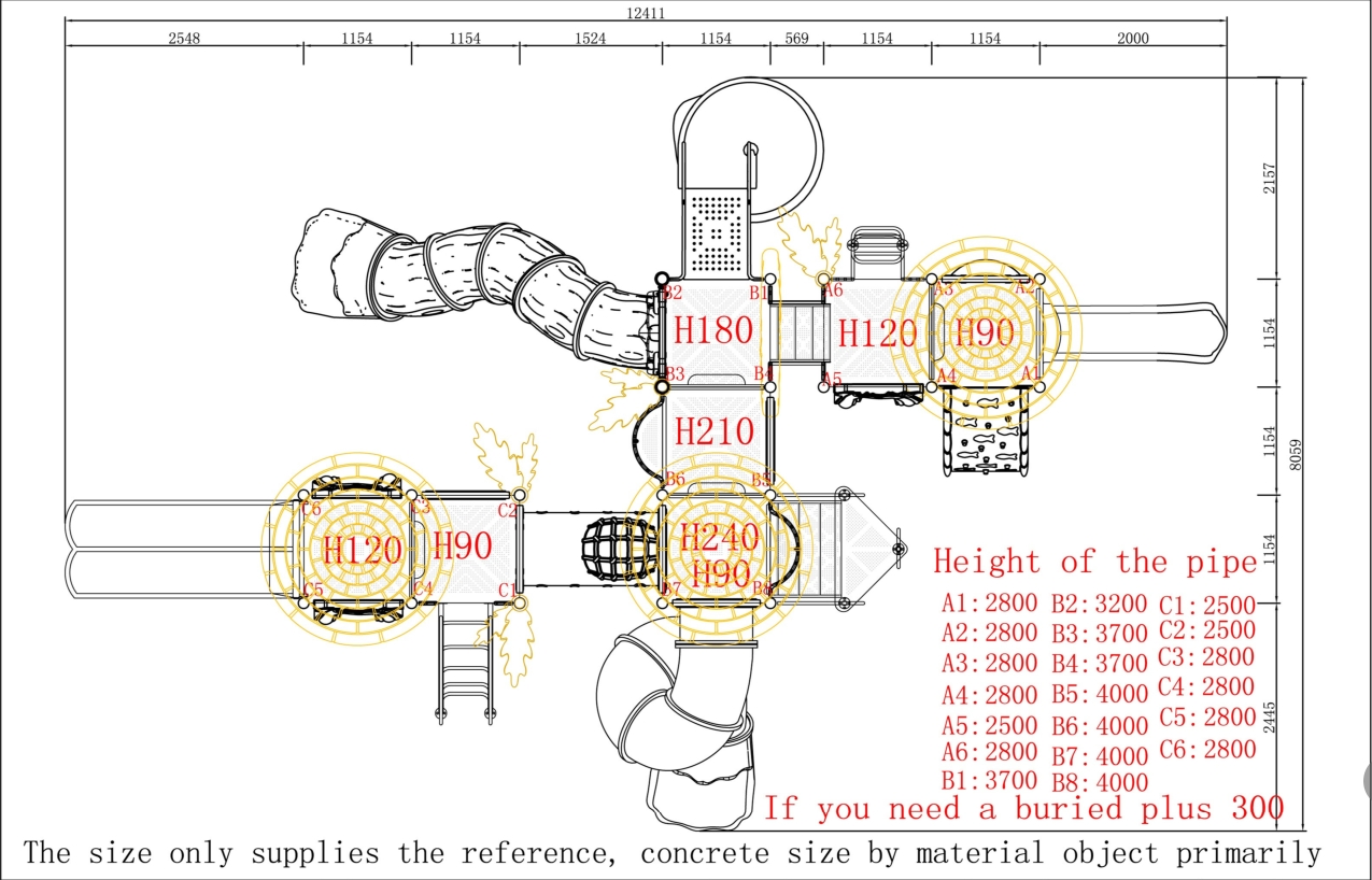 Preschool Outdoor Playground Set with Climbing Tunnel - Buy Outdoor ...
