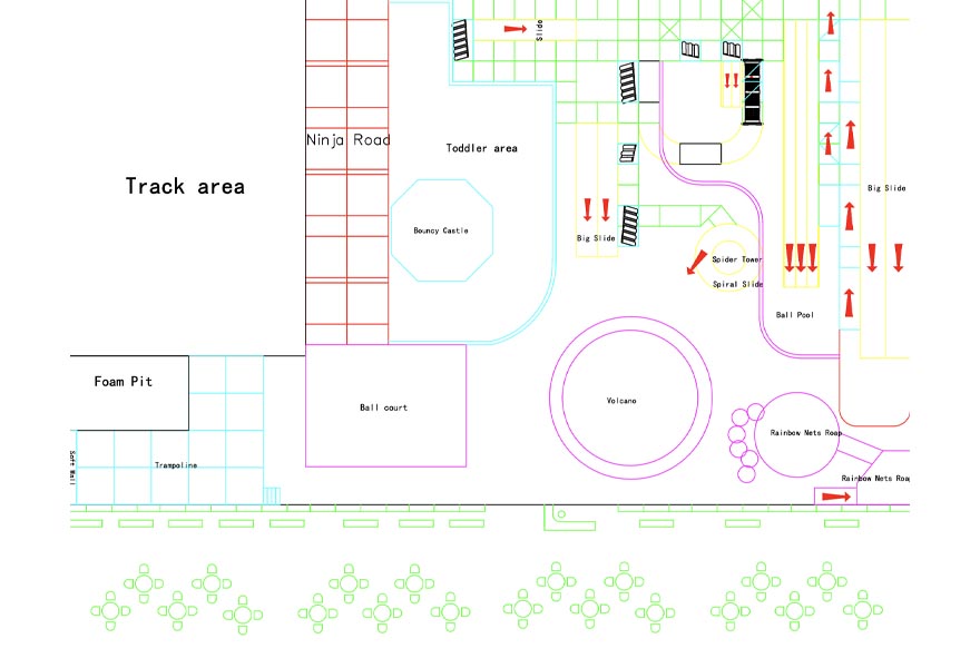Indoor Playground Solution, Trampoline Park - Mich Playground