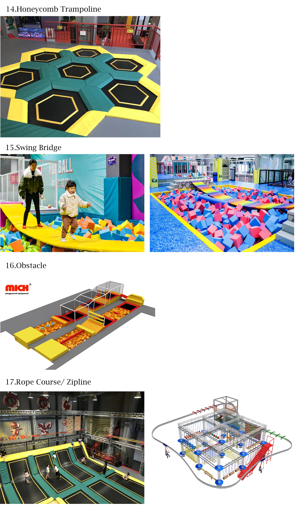 Mich Custom New Modern Trampoline Park - Buy Mich custom trampoline ...